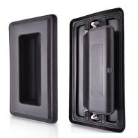 China Black Plastic Concealed Industrial Pull Handle 142x78x30mm for sale
