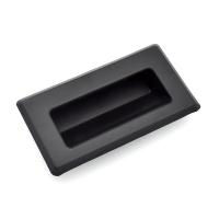 China Black Plastic Concealed Industrial Pull Handle 142x78x30mm for sale