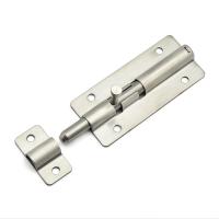 China 90mmx40mmx2.4mm Stainless Steel Spring Bolt Latch For Ships Vehicles Machine Tools for sale