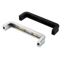 China Zinc Alloy Industrial Modern Cabinet Pulls Square Groove for sale