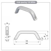 China Aluminum Industrial Cabinet Hardware Pulls Matte Silver for sale
