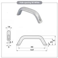 China Aluminum Industrial Cabinet Hardware Pulls Matte Silver for sale