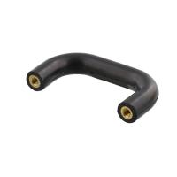 China Rubber Small Black Industrial Cabinet Pulls Internal Thread Type for sale