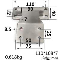 China 304 Stainless Steel Heavy Duty Torque Hinge 110x108x7mm for sale