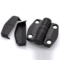 China Plastic Butterfly Door Hinges Black Rotate 90 Degrees for sale
