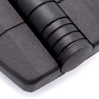 China Plastic Butterfly Door Hinges Black Rotate 90 Degrees for sale