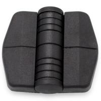China Plastic Butterfly Door Hinges Black Rotate 90 Degrees for sale