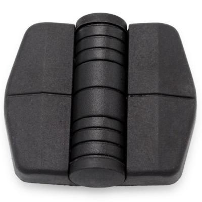 China Plastic Butterfly Door Hinges Black Rotate 90 Degrees for sale