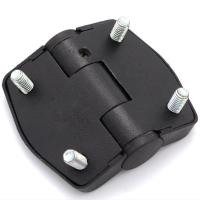 China Plastic Butterfly Door Hinges Black Rotate 90 Degrees for sale