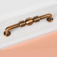China Sphere 96mm Gold Cupboard Door Handles Dark Coffee for sale