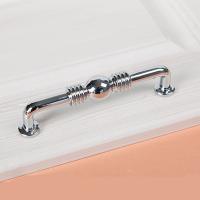 China Sphere 96mm Gold Cupboard Door Handles Dark Coffee for sale
