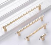 China Crystal 5in Cabinet Hardware Handle , Cabinet Handles And Knobs No Corrosion for sale