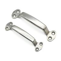China Four Hole Stainless Steel Industrial Pull Handle Silver for sale