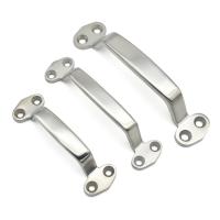 China Four Hole Stainless Steel Industrial Pull Handle Silver for sale