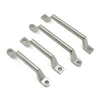China 80x18x32mm Stainless Steel Cabinet Handles Bow Shaped Straight Edge for sale