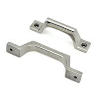 China 80x18x32mm Stainless Steel Cabinet Handles Bow Shaped Straight Edge for sale