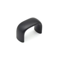 China Oval Shaped Black Aluminum Industrial Drawer Pulls White for sale