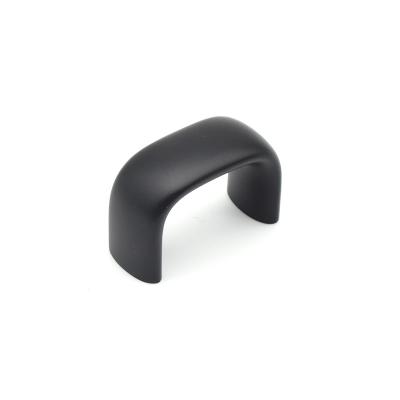 China Oval Shaped Black Aluminum Industrial Drawer Pulls White for sale