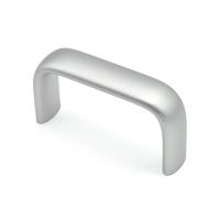 China Oval Shaped Black Aluminum Industrial Drawer Pulls White for sale
