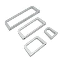 China Zinc Alloy U-Shaped Matte Silver Handle Strong Metal Small Instruments Pull Handle for sale
