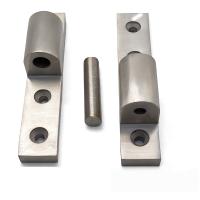China 4.9 Inch Long Cupboard Door Hinge Hardware Silver Tone Installation Furniture for sale
