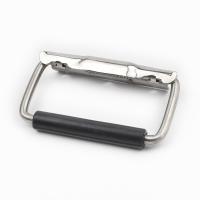 China Spring Loaded Case Handle 2mm 304 Stainless Steel Mount Chest With Rubber Grip for sale