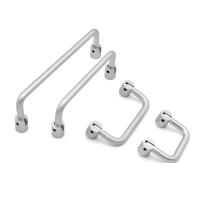 China Minimalist Wardrobe Pull Handle 40mm Hardware 90 Degree Folding for sale