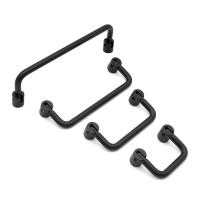 China Minimalist Wardrobe Pull Handle 40mm Hardware 90 Degree Folding for sale