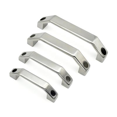 China U Stainless Steel Silver Cabinet Pull Handle 100mm Square Hardware Handle for sale