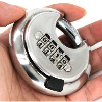 China Rustproof Outdoor Lock 4 Digit Combination Discus With Hardened Shackles Padlock for sale