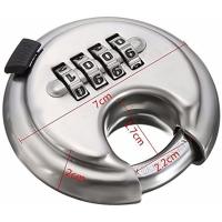 China Rustproof Outdoor Lock 4 Digit Combination Discus With Hardened Shackles Padlock for sale