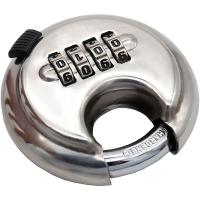 China Rustproof Outdoor Lock 4 Digit Combination Discus With Hardened Shackles Padlock for sale