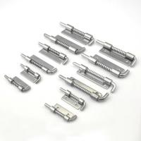 China 304 Stainless Steel Spring Loaded Latches Lock Hinge Security Bolt Barrel for sale