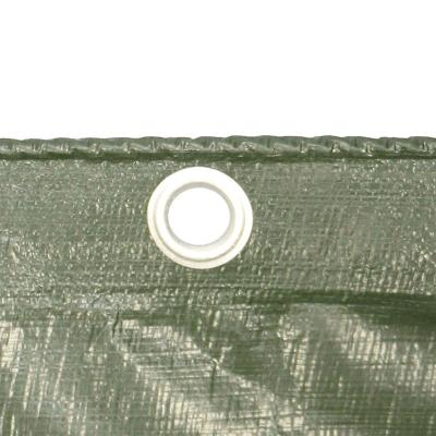 China 100gsm green silver waterproof coated HDPE woven pe polyethylene tarpaulin sheet from china for sale