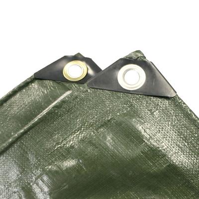 China Best price green silver pe waterproof tarpaulin plastic sheet 150GSM for truck cover in china for sale