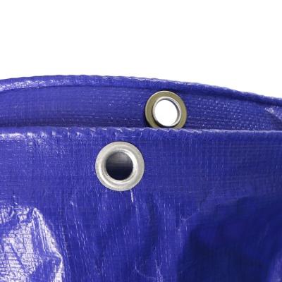 China China Factory Heavy Duty Canvas Tarp Pe Woven Laminated Fabric Blue Silver Tarpaulin Sheet  With Low Price for sale