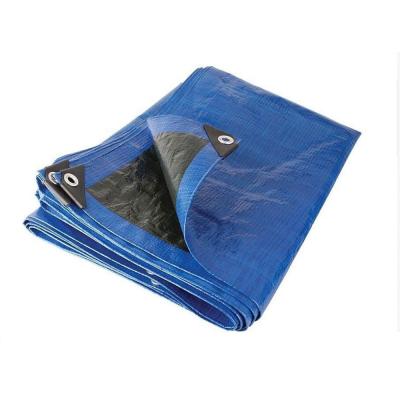 China Blue silver PE tarpaulin tent material waterproof outdoor plastic cover blue poly tarp hdpe tarpaulin sheet for sale