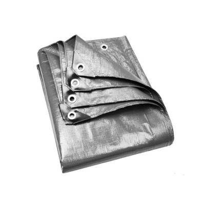 China Silver PE tarpaulin tent material waterproof outdoor plastic cover poly tarp hdpe tarpaulin sheet with cheap price for sale