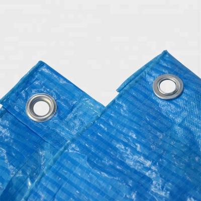 China Cheap Price 120gsm Light Blue/White Waterproof PE Tarpaulin 4x5M In African Market From China Factory for sale