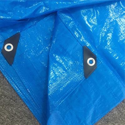 China Hotselling blue pe waterproof tarpaulin fabric plastic sheet 4x5M 150GSM for truck cover cheap price in china for sale