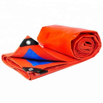 China Waterproof canvas tarpaulin blue polyethylene plastic fabric wholesale PE tarpaulin with eyelets reinforce for sale