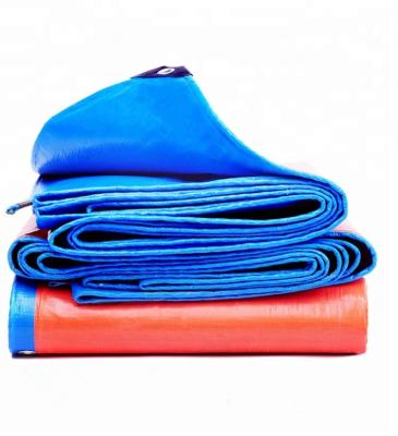 China High quality blue orange PE tarpaulin tarp plastic sheet fabric cheap price waterproof canvas tarpaulin for truck for sale