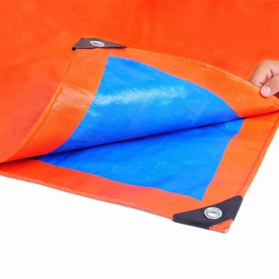 China China factory blue orange PE tarpaulin tarp plastic sheet fabric cheap price waterproof canvas tarpaulin for truck for sale