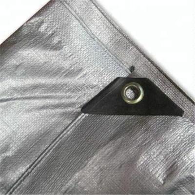China Blue Silver PE Tarpaulin Polyethylene Waterproof Tarpaulin Sheet Plastic Rainproof Cover Tarpaulin Roofing Cover for sale