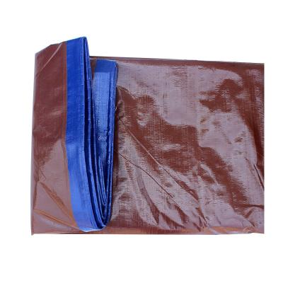 China China factory professional covering brown blue 4m*5m pe plastic weaving polyethylene materials tarpaulin for truck cover for sale
