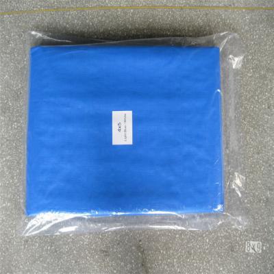 China Cheap price blue white 4m*5m 120gsm pe plastic weaving polyethylene materials tarpaulin for truck cover for sale