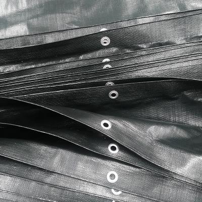 China Black blue orange polyethylene plastic fabric wholesale PE tarpaulin waterproof tarpaulin sheet with eyelets reinforce for sale