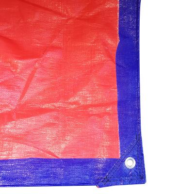 China Heavy duty tarpaulin blue red waterproof coated HDPE woven pe polyethylene tarpaulin sheet from china for sale