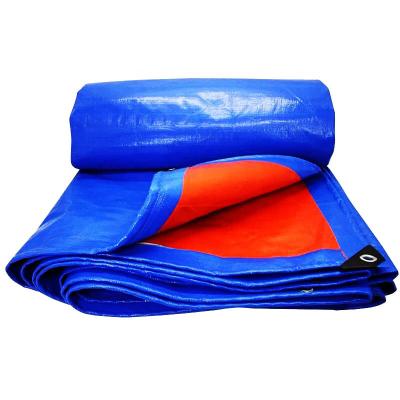 China Good quality blue orange waterproof coated HDPE woven pe polyethylene tarpaulin sheet from china factory for covers for sale