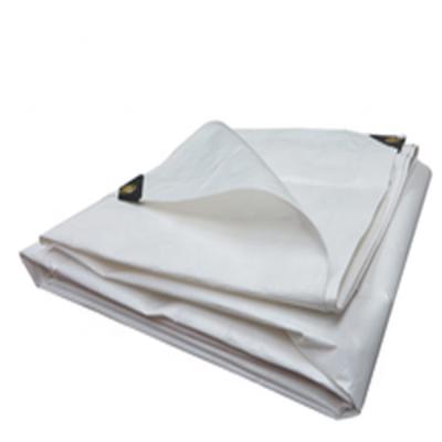 China Heavy duty canvas tarp white blue 4x6 meter waterproof plastic PE tarpaulins with UV from factory in China for sale